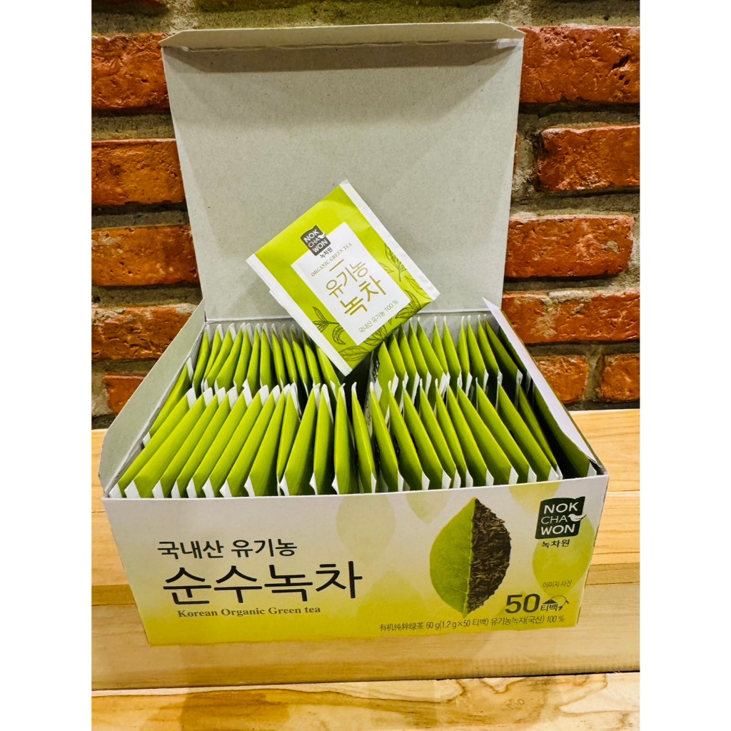 NOKCHAWON Organic Green Tea 50 ซอง ชาเขียวแจ็คสัน แบบถุงชา | Shopee ...