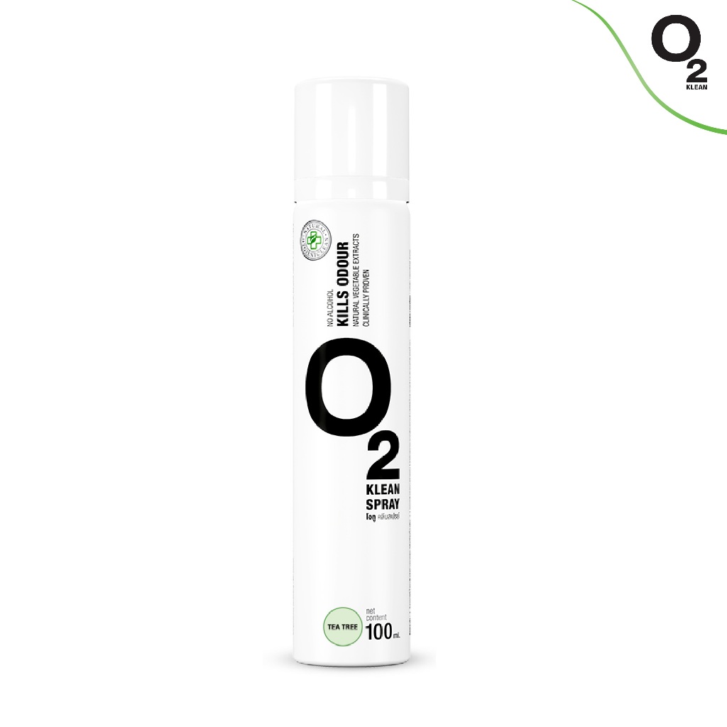O2 Klean Spray ขนาด 100ml กลิ่น Tea tree สเปรย์ดับกลิ่น จากสารสกัด ...