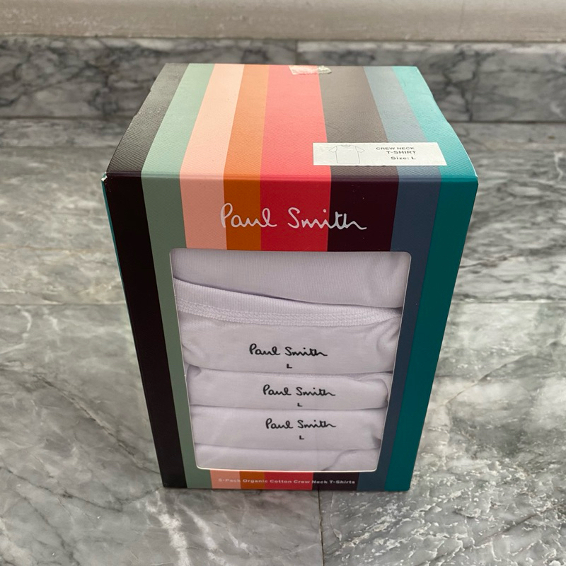 NEW เสื้อยืด PAUL SMITH 5 Pack Logo (5 ตัวต่อ 1 กล่อง) | Shopee Thailand