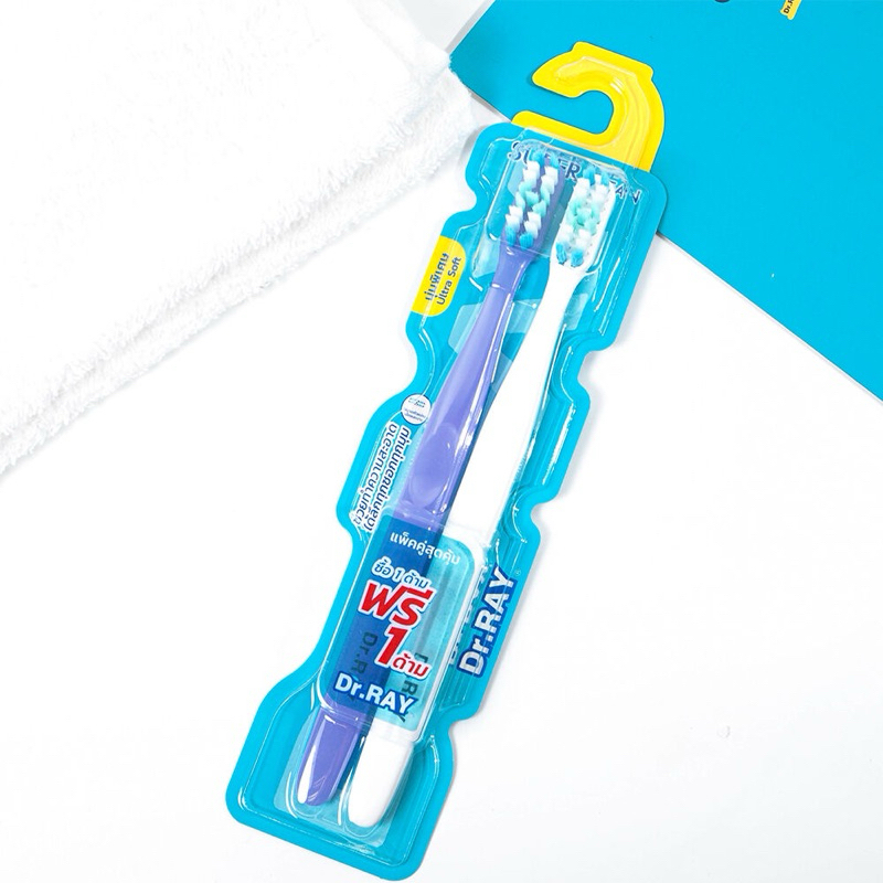 Dr. RAY toothbrush super clean แปรงสีฟัน ดร. เรย์ แท้ รุ่น ซูเปอร์คลีน ...
