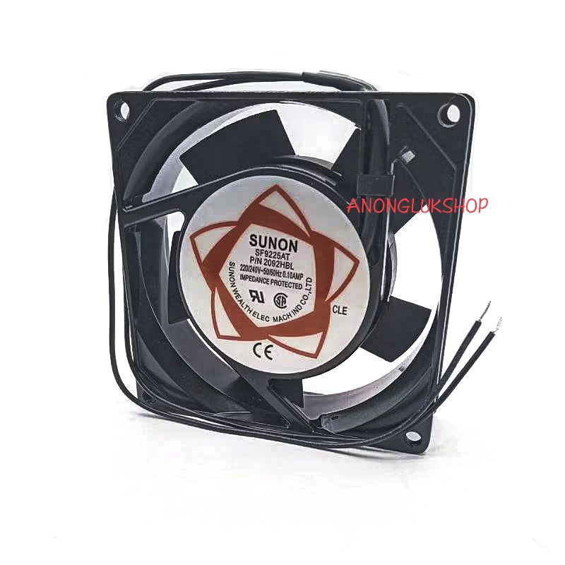 SUNON SF9225AT P/N 2092HBL 220/240VAC 50/60Hz 0.10A พัดลม 3.5นิ้ว **แบบ ...