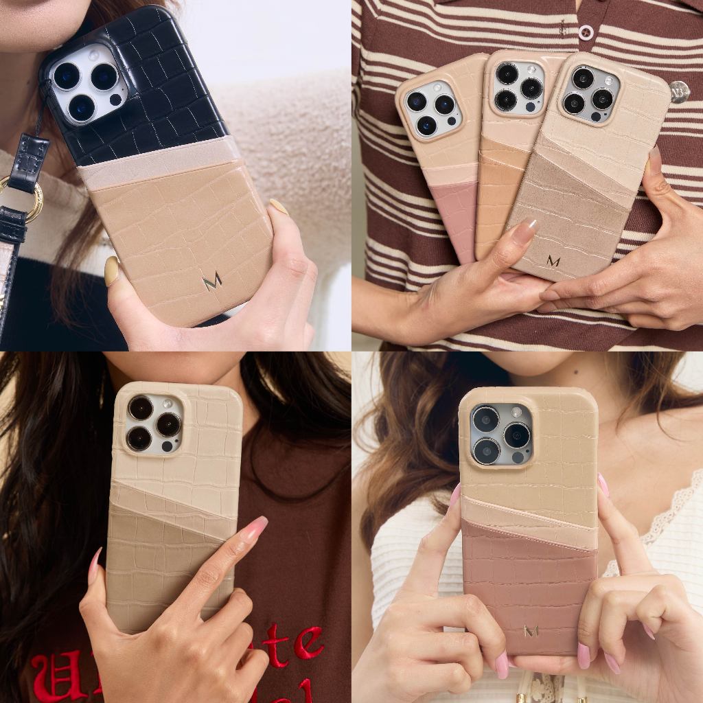 (16 series)MUSE 3Tone Card Holder Phone Case EARTH TONE | Shopee Thailand