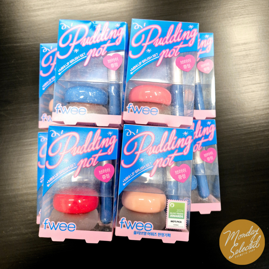 #พร้อมส่ง# FWEE Lip & Cheek Blurry Pudding Pot 5g แถม Mini Lip Brush ...