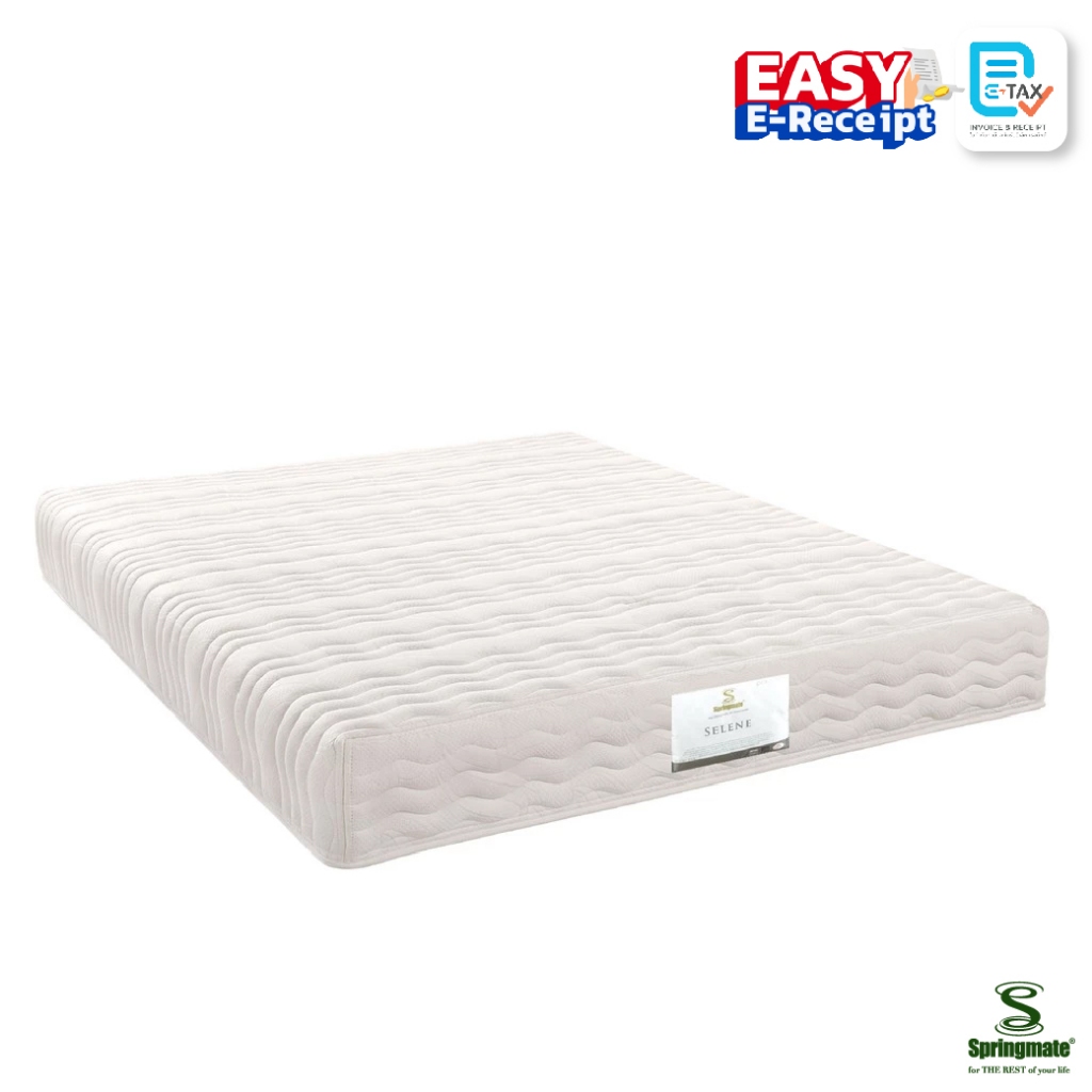[ผ่อน 0% ส่งฟรีทั่วไทย] Springmate ที่นอนรุ่น Selene (เซลีน) แถมฟรี !!! หมอนหนุนสุขภาพกันไรฝุ่น ...