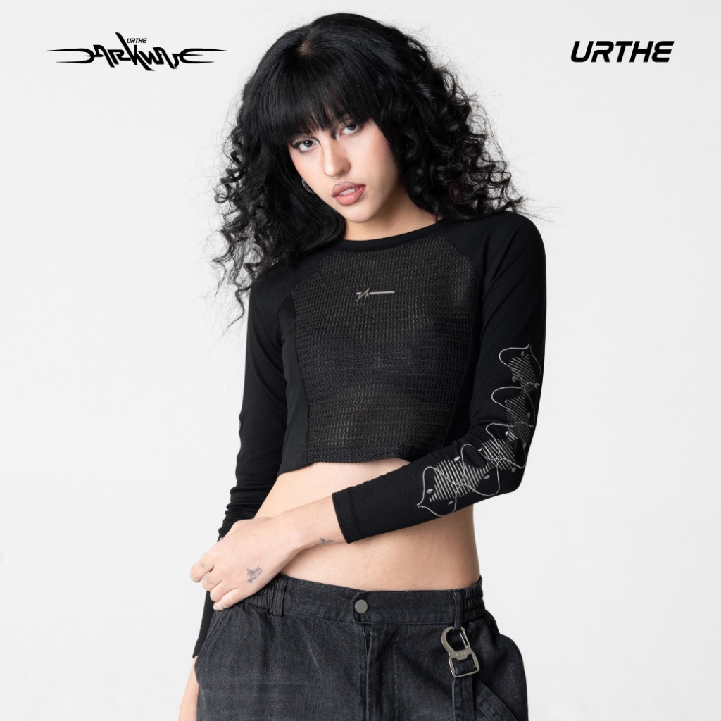 URTHE - เสื้อครอป เเขนยาว Col. DARK WAVE รุ่น DW RESONANCE | Shopee Thailand