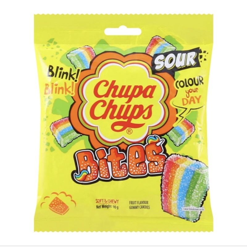 CHUPA CHUPS Bites Gummy Candies Fruit Flavor 90 g. -จูปาจุ๊ปส์ซาวส์ไบท ...