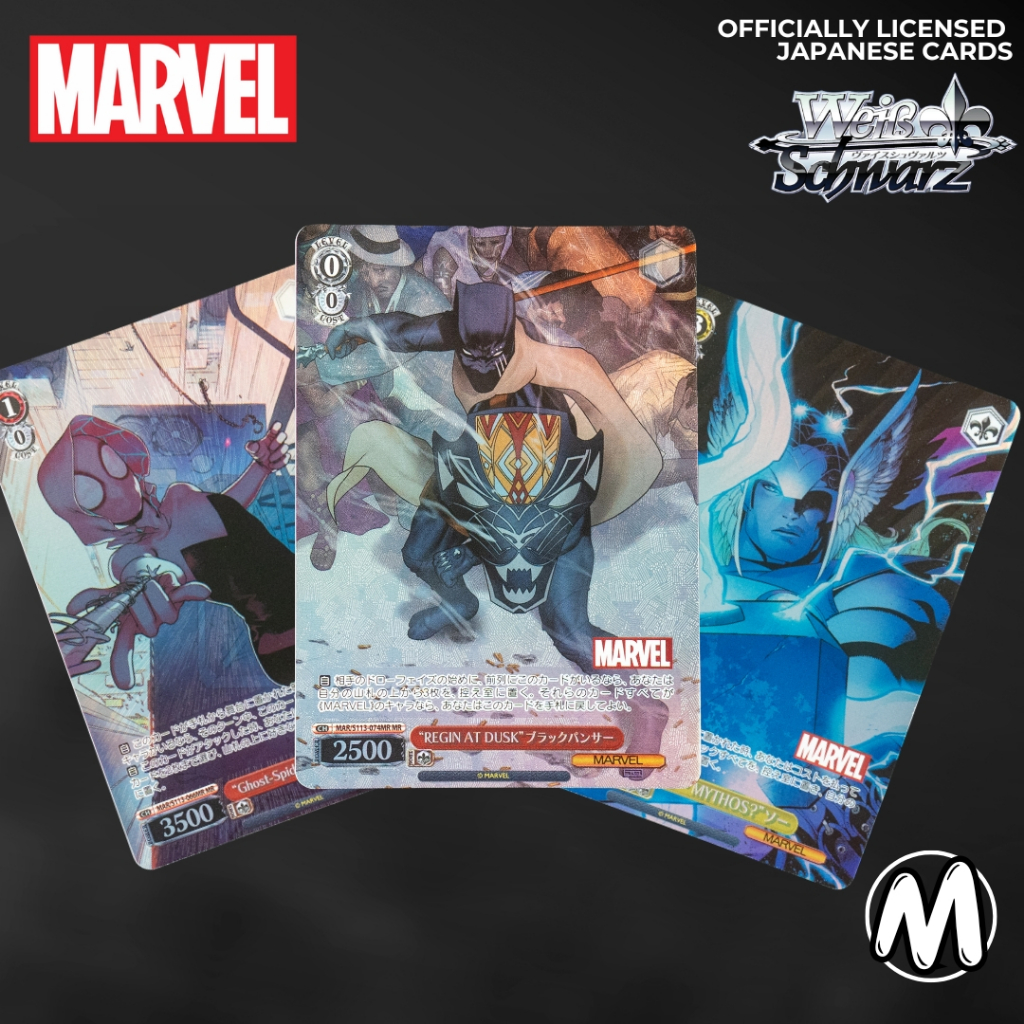 Weiss Schwarz Marvel Official Cards - Thor Hulk Spider-Man Avengers etc ...