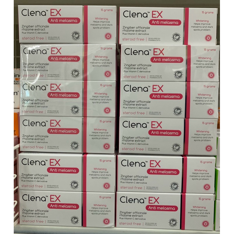 Clena Ex Anti melasma 15 g ลดกระ ลดจุดด่างดำ หมองคล้ำ Clenascar ...