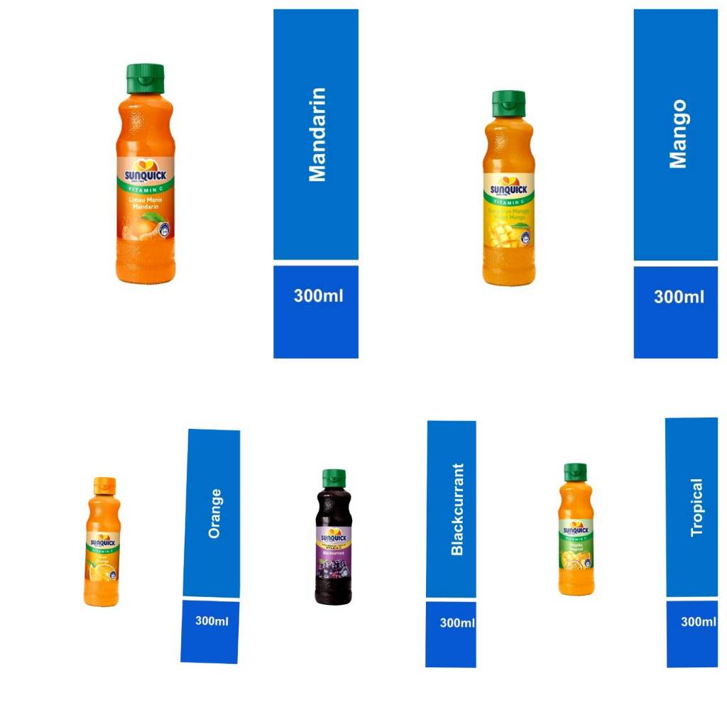 sunquick ชนิดเข้มข้น ขนาด 300 มล. | Shopee Thailand