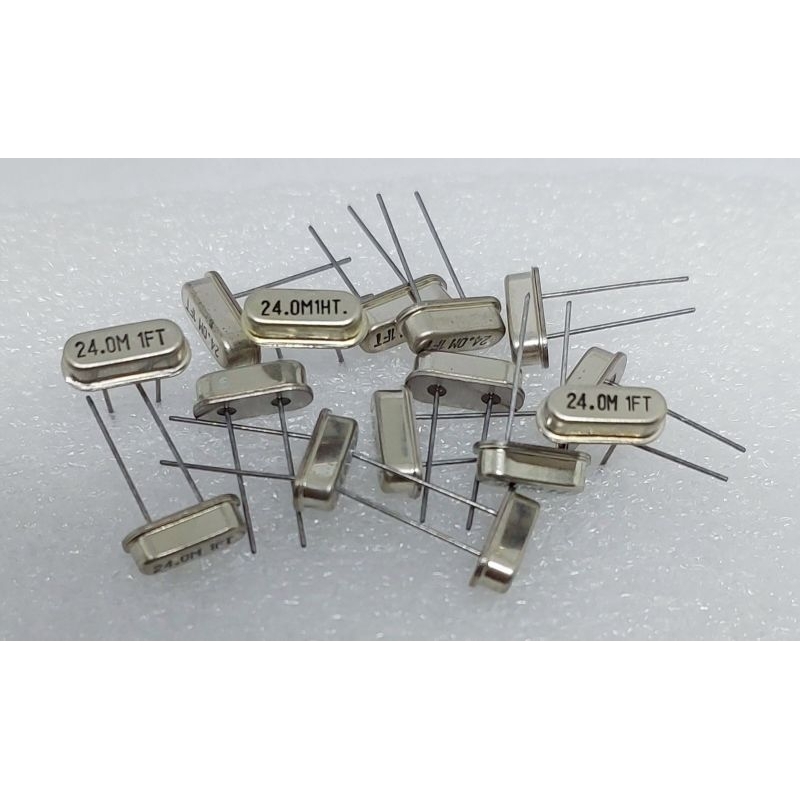 ( 2 ชิ้น / แพ็ค) คริสตัล Oscilator 24MHz , Crytal HC-49S , 24MHz DIP-2 Pin | Shopee Thailand