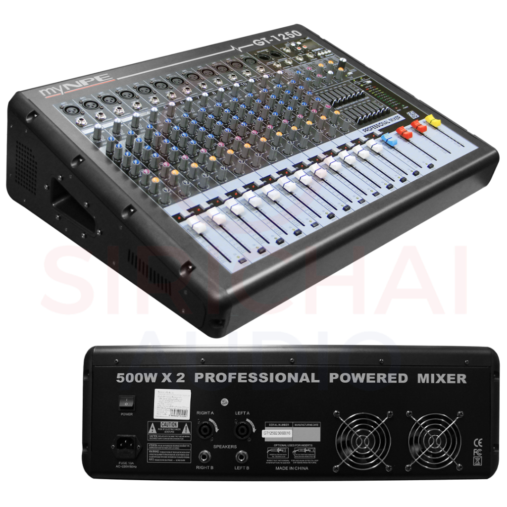 Power Mixer เพาเวอร์มิกเซอร์ NPE รุ่น GT1250 บลูทูธ เอฟเฟค16dsp 1000วัตต์ | Shopee Thailand