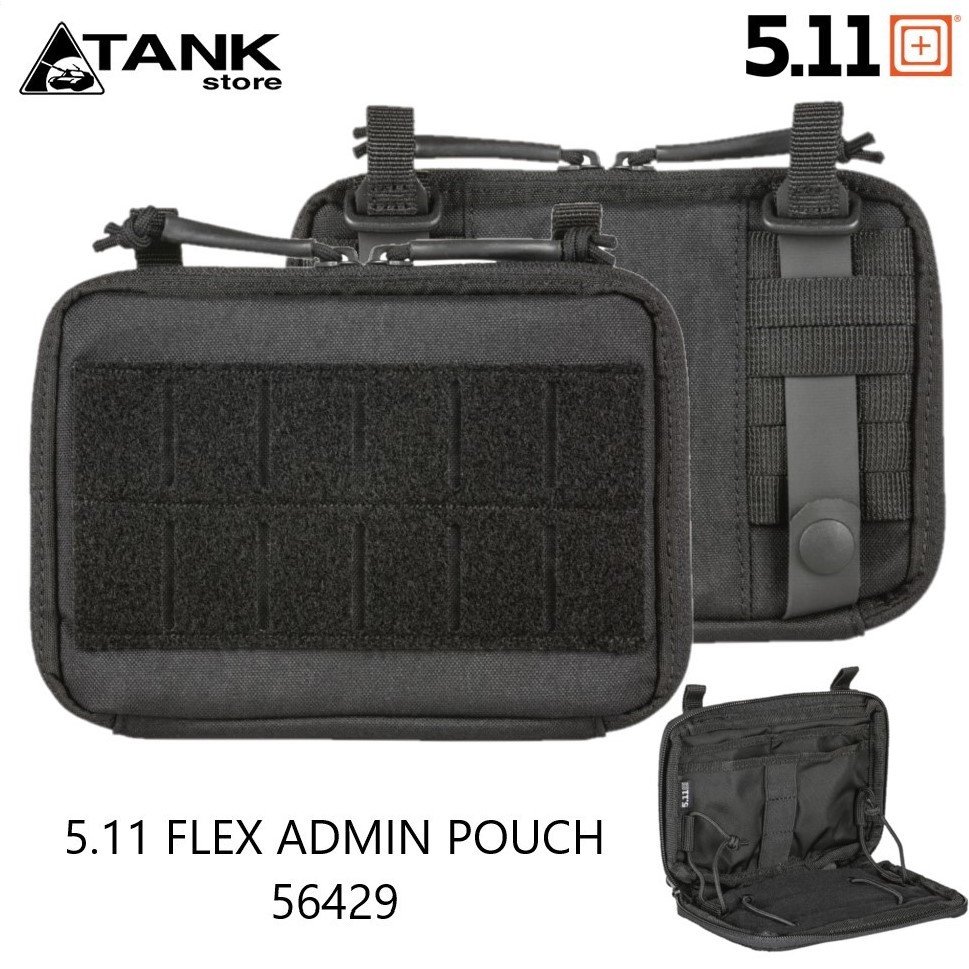 5.11 56429ABR Flex Admin Pouch สำหรับใส่อุปกรณ์เครื่องมือที่ต้องการ ซิปรอบเปิดง่ายเปิดได้กว้าง ...