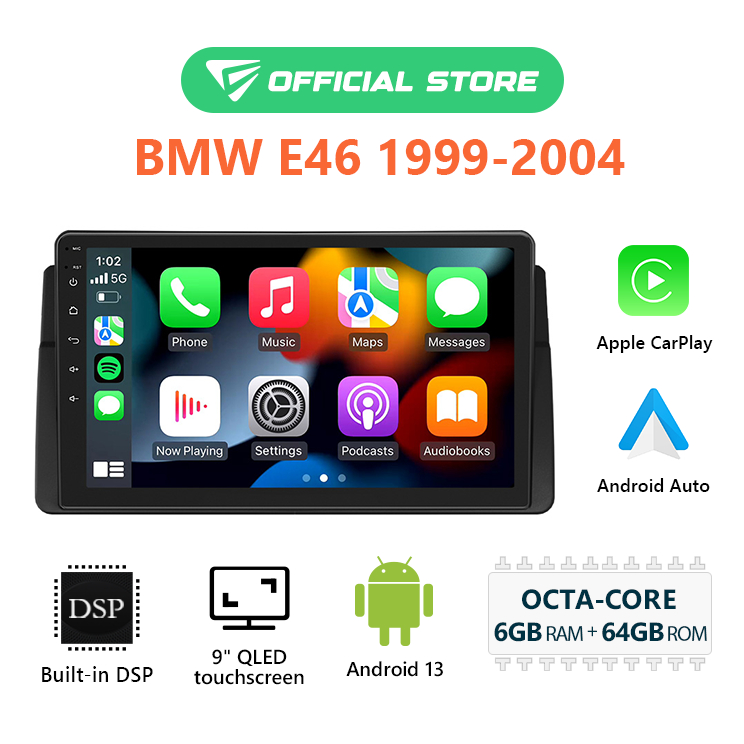 Eonon จอ android รถยนต์ BMW E46 Android 13 พร้อม Apple CarPlay และ ...