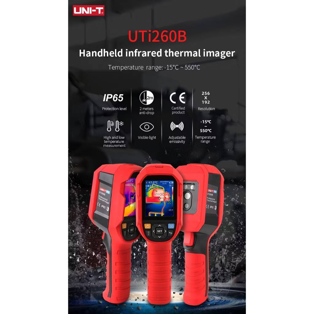 UNI-T UTi260B ความละเอียดความร้อนทำภาพ256x19 2อินฟาเรดอุตสาหกรรมกล้อง ...