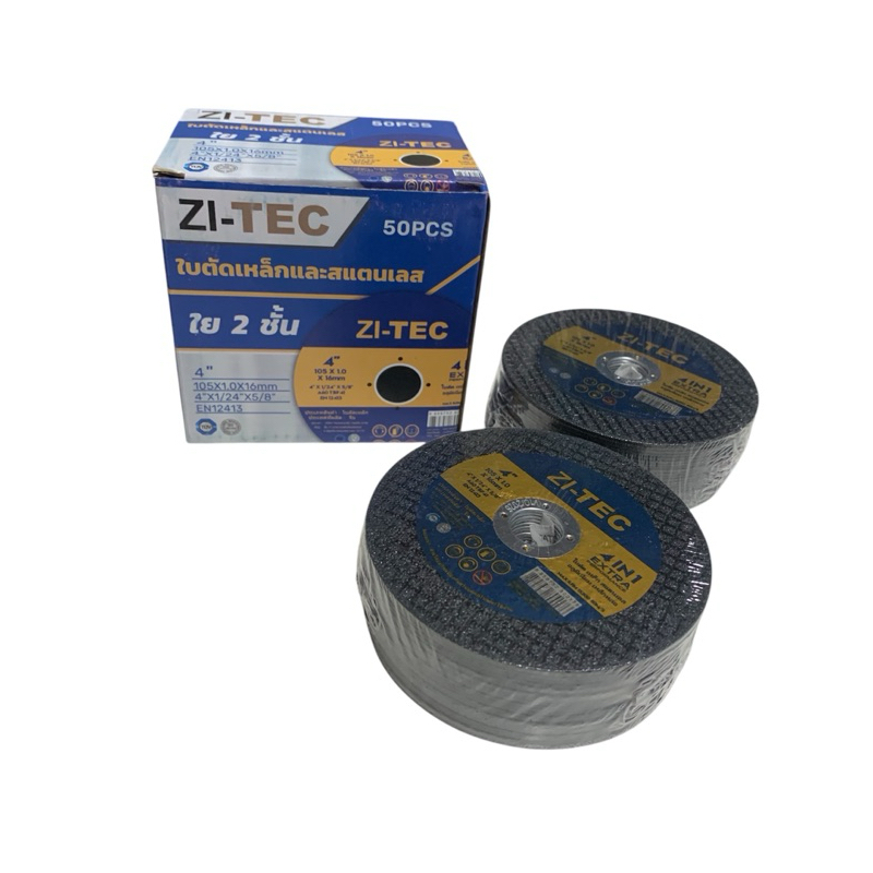 แผ่นตัดเหล็ก ZI-TEC สแตนเลส 4 นิ้ว x 1 มม. | Shopee Thailand