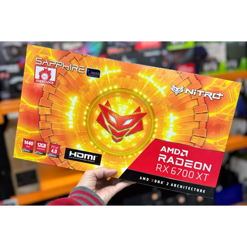 VGA (การ์ดแสดงผล) SAPPHIRE NITRO+ AMD RAD EON RX 6700 XT - 12GB GDDR6 ...