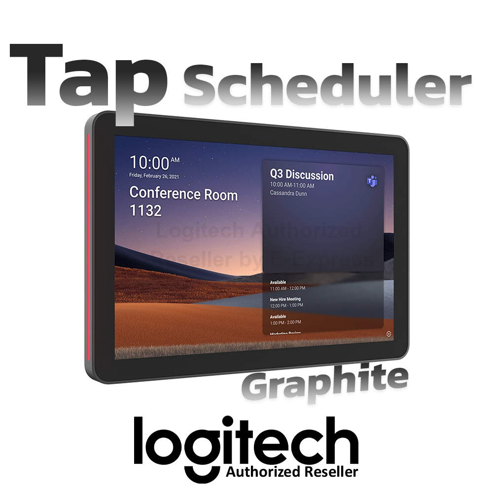 Logitech TAP Scheduler (Graphite) จอแสดงตารางการประชุมเฉพาะทาง สีดำ ของ ...