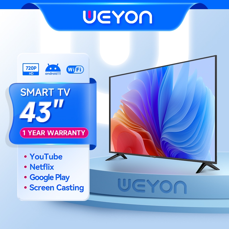 WEYON TV 43 นิ้ว Android TV 40 นิ้ว Smart TV Netflix YouTube สมาร์ททีวี ...