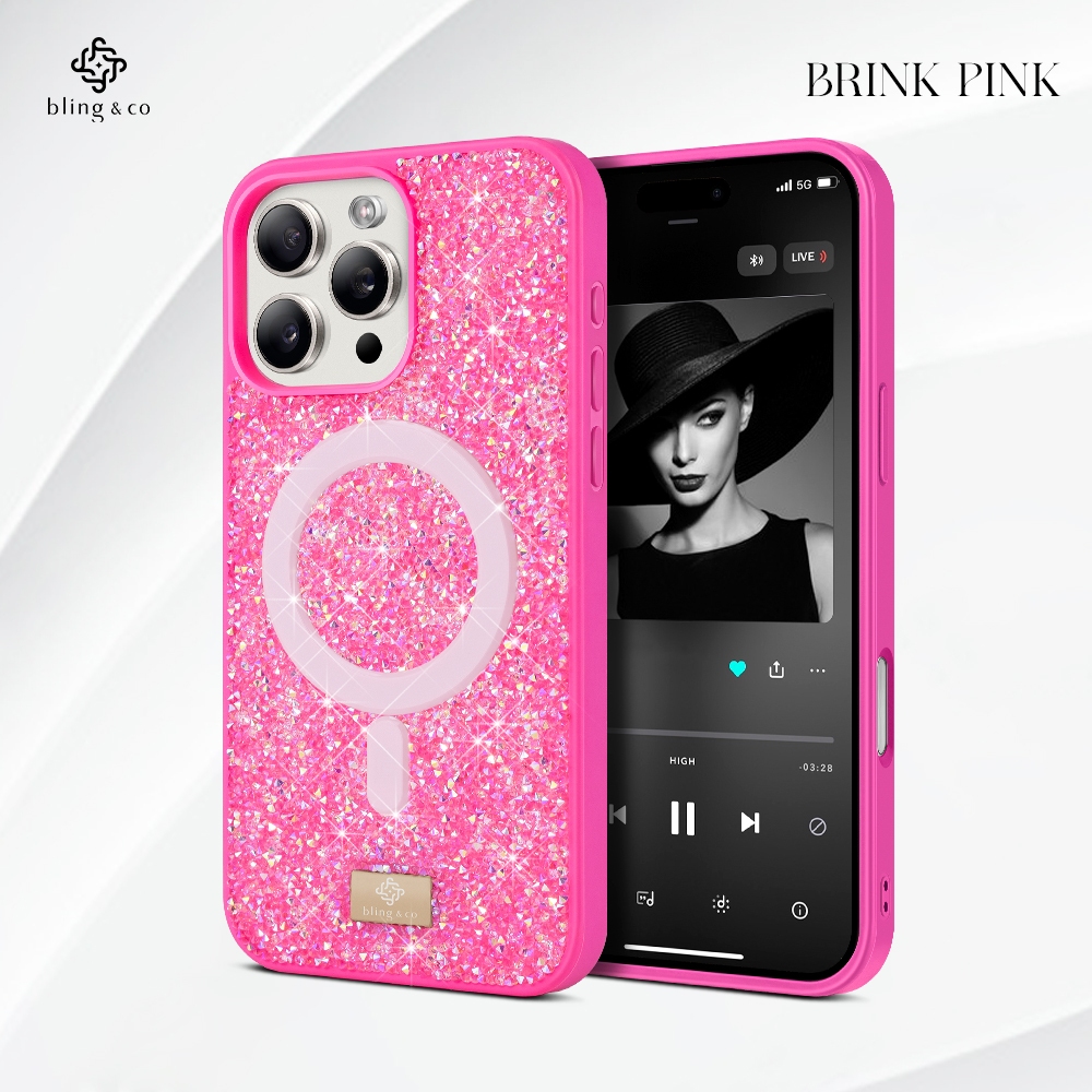 Bling & Co สี Brink Pink เคส Magnetic สำหรับ iPhone 15 16 Plus Pro Max ...