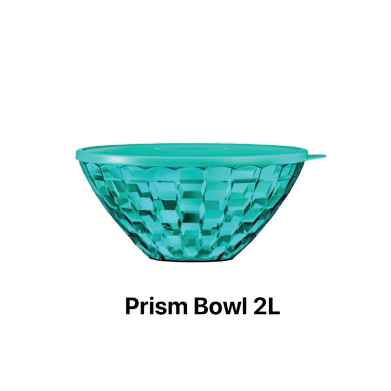 ถ้วยมีฝาปิด Tupperware รุ่น Prism bowl ขนาด 2L ทรงปริซึม หรูหรา สวยงาม ...