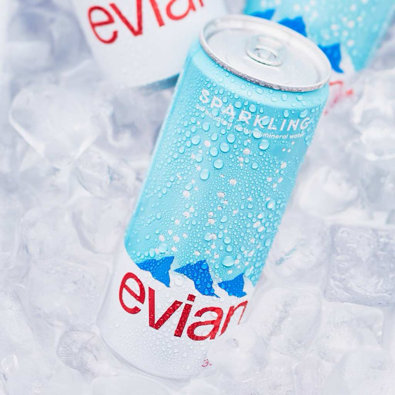 Evian sparkling 330ml. carbonated natural mineral water น้ำแร่อัดก๊าซ เอเวียง | Shopee Thailand