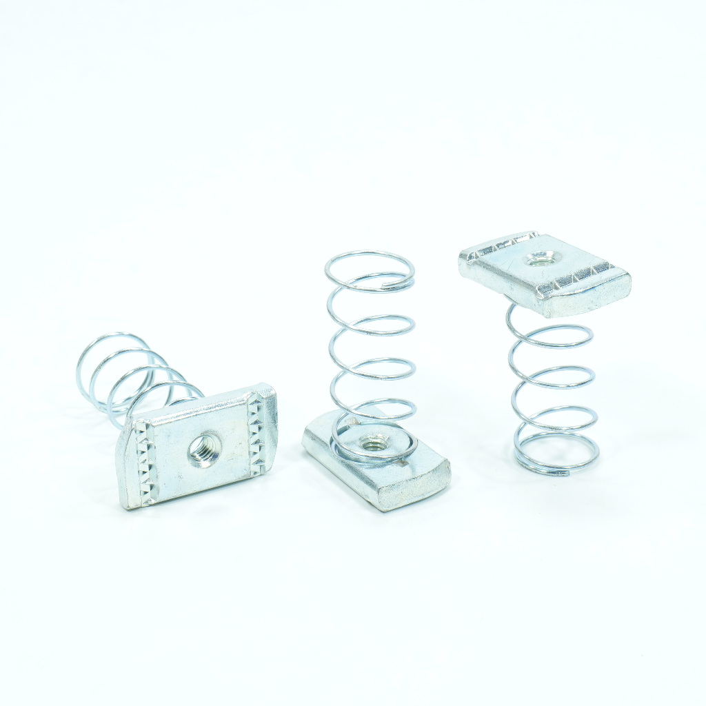ABP สปริงนัท 6x1.0mm ABP Spring Nuts White Zinc, HDG สปริงนัท M6 Spring ...