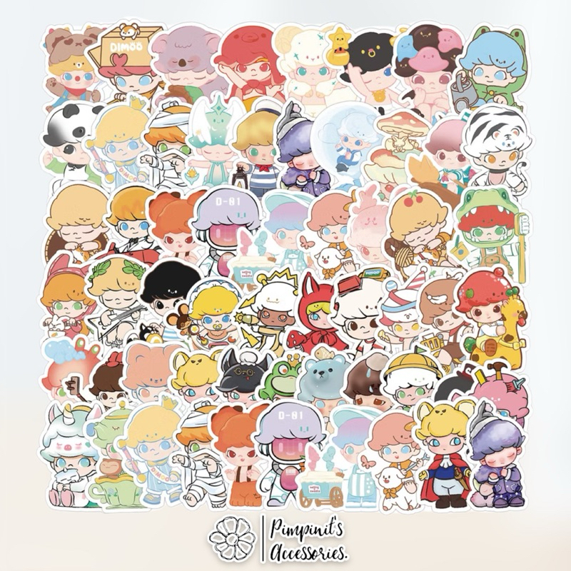 ร้านในไทยพร้อมส่ง : สติ๊กเกอร์กันน้ำลายอาร์ตทอยดีมู่ | Dimoo Art Toy ...