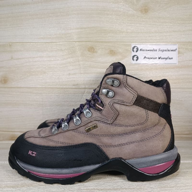 รองเท้ามือสอง K2 39/24.5 cm. (GORE-TEX กันน้ำ) (ตำหนิพื้นดรอป) | Shopee Thailand