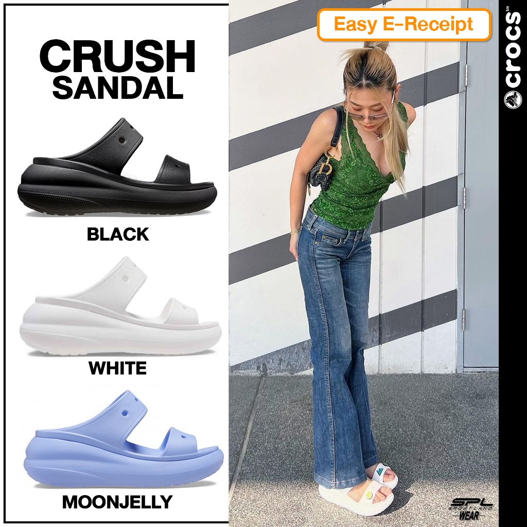 Crocs Collection รองเท้าแตะ ND UX CS Crush Sandal 207670-001 / 207670 ...