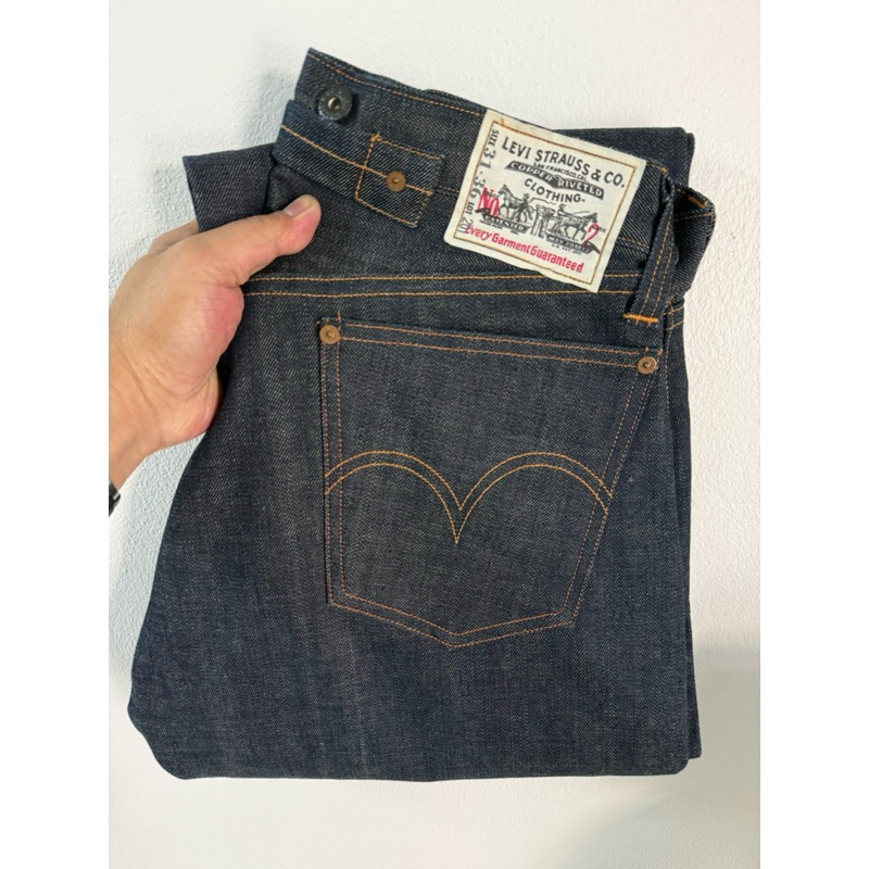 Levi’s 201 ริมน้ำเงิน เป็กหลัง LVC 1920 กระดุม 555 made in USA size 31/ ...