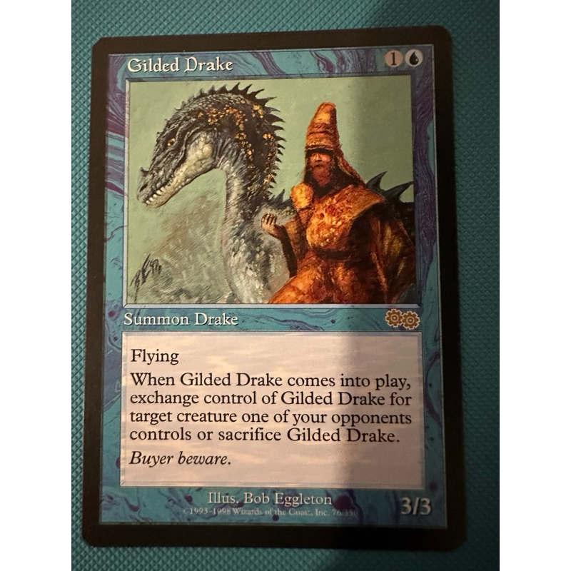 Gilded Drake สภาพ EX การ์ด Magic The Gathering MTG ของแท้ จากชุด ...