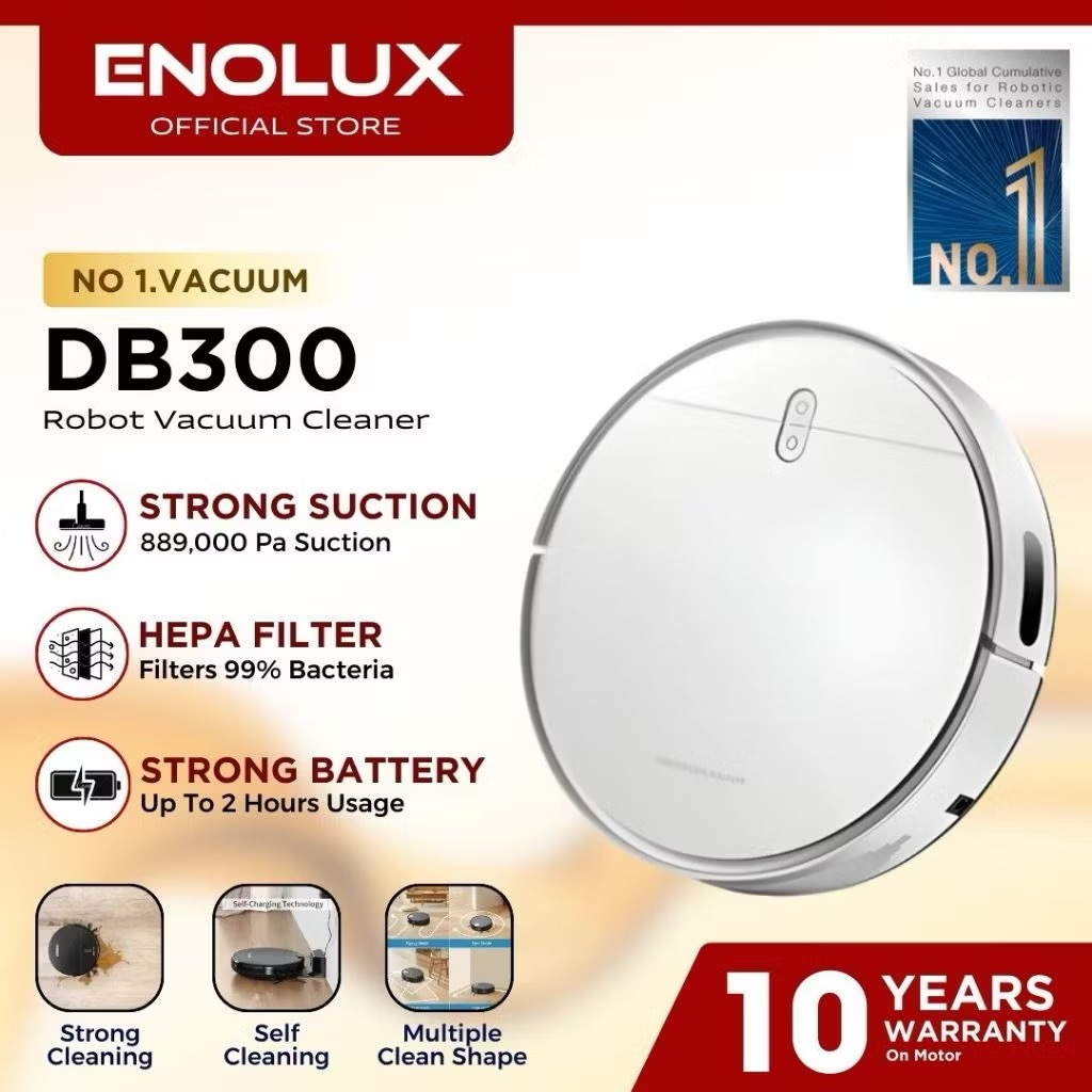 Enolux หุ่นยนต์ดูดฝุ่นตั้งพื้น F5/DB300, หุ่นยนต์กวาด, เครื่องดูดฝุ่น ...