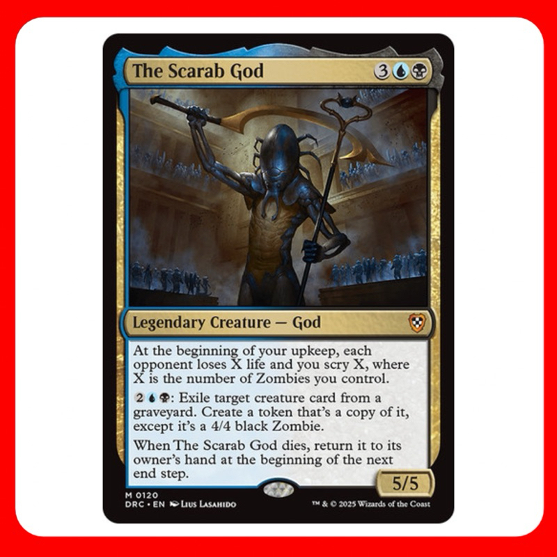 [MTG] The Scarab God [DRC] [MULTI] [MYTHIC] [NORMAL] [ENG] (การ์ดเมจิค ...