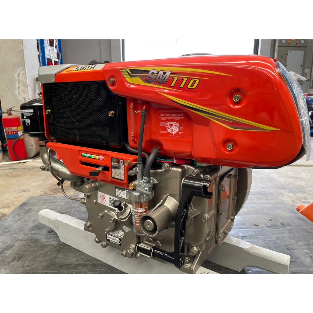 เครื่องยนต์ดีเซล SMITH รุ่น SM110,SM110-ES 11Hp เครื่อง 4 จังหวะ แบบนอน รถไถ เครื่องยนต์ ระบาย ...