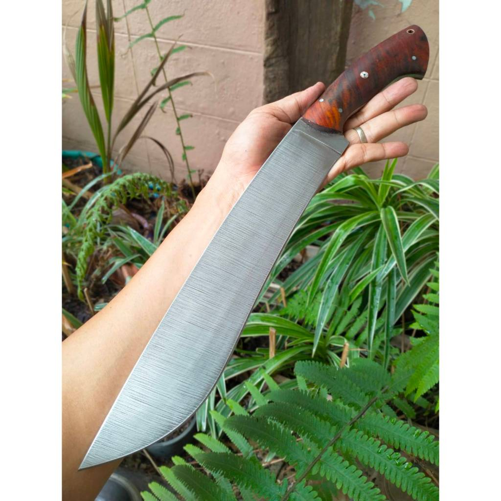 มีดเหน็บ อีเหน็บ E-Nep มีดมาเชเต้ มีดเดินป่า มีดแคมป์ 11.9” SUP9 fulltang ตีร้อนชุบแข็ง ผิวขัด ...