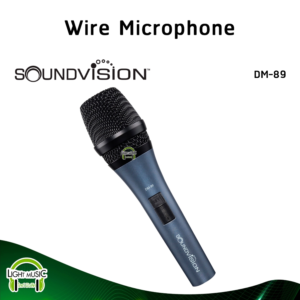 Microphone Soundvision DM-89 Dynamic Cardioid แบบมือถือ มีคอไมค์ สำหรับ ...