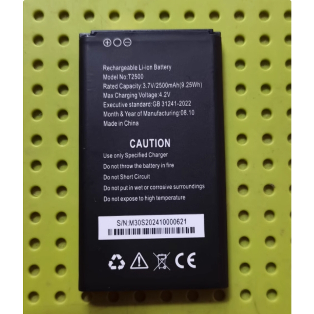 แบรนด์ใหม่และของแท้ สำหรับ LTE WiFi T2500 แผ่นแบตเตอรี่ 3.7V / 2500mAh ...
