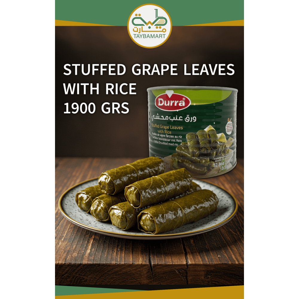 Durra Stuffed Grape Leaves with Rice 1900g ดูร่า ใบองุ่นห่อข้าว 1900 ...