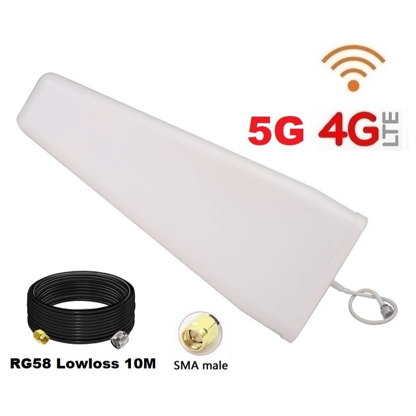 เสาอากาศ 5G 4G LPDA Antenna 28dBi Full band 690-3700MHz High Gain ...