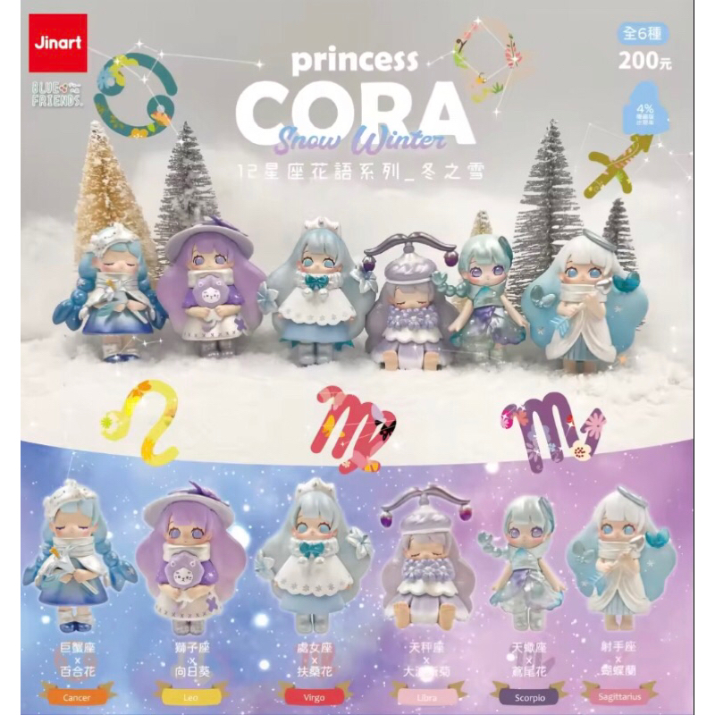 [มือ 1 : สุ่ม 1 กล่อง] Jinart Princess Cora 12 Zodiacs Arttoy Figure ...