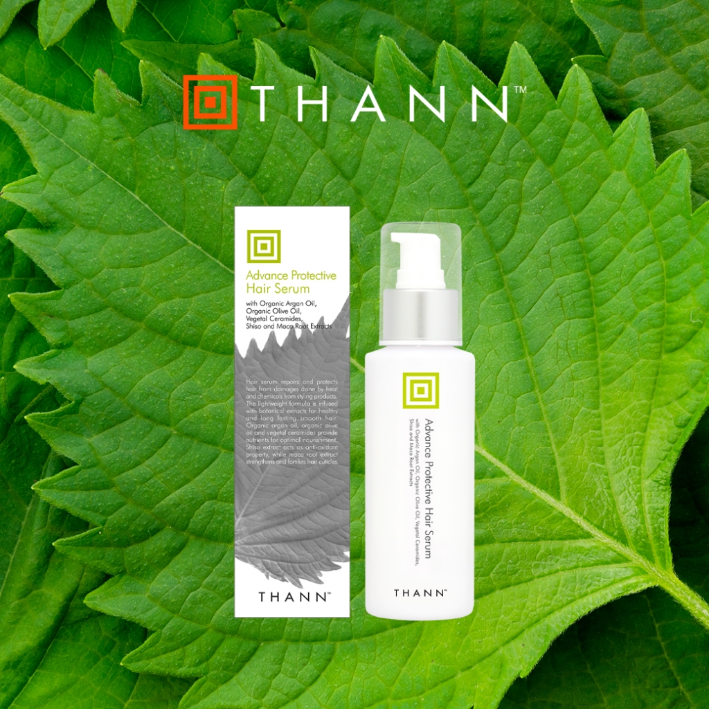 THANN Advance Protective Hair Serum 100 ml. เนื้อบางเบา ซึมซาบเข้าบำรุงเกล็ดผมทันทีที่ใช้ ...