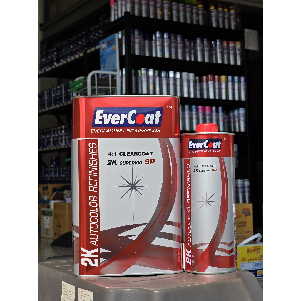 แล็กเกอร์/เคลือบเงาสำหรับรถยนต์ EVERCOAT เอเวอร์โคท 2K 4:1 - ชุดใหญ่ ...