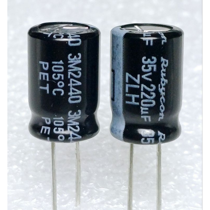 Rubycon ZLH 220uf 35v capacitor ตัวเก็บประจุ คาปาซิเตอร์ | Shopee Thailand