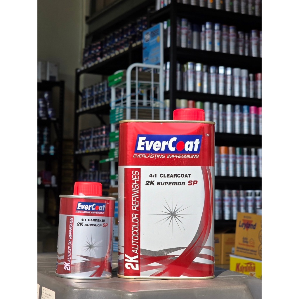 แล็กเกอร์/เคลือบเงาสำหรับรถยนต์ EVERCOAT เอเวอร์โคท 2K 4:1 - ชุดเล็ก ...