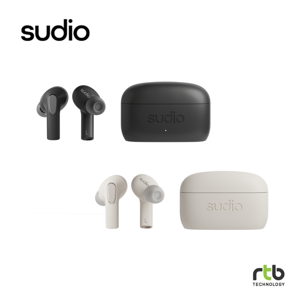 Sudio E3 หูฟังไร้สาย Hybrid ANC True Wireless Earbuds หูฟังตัดเสียงรบกวน | Shopee Thailand