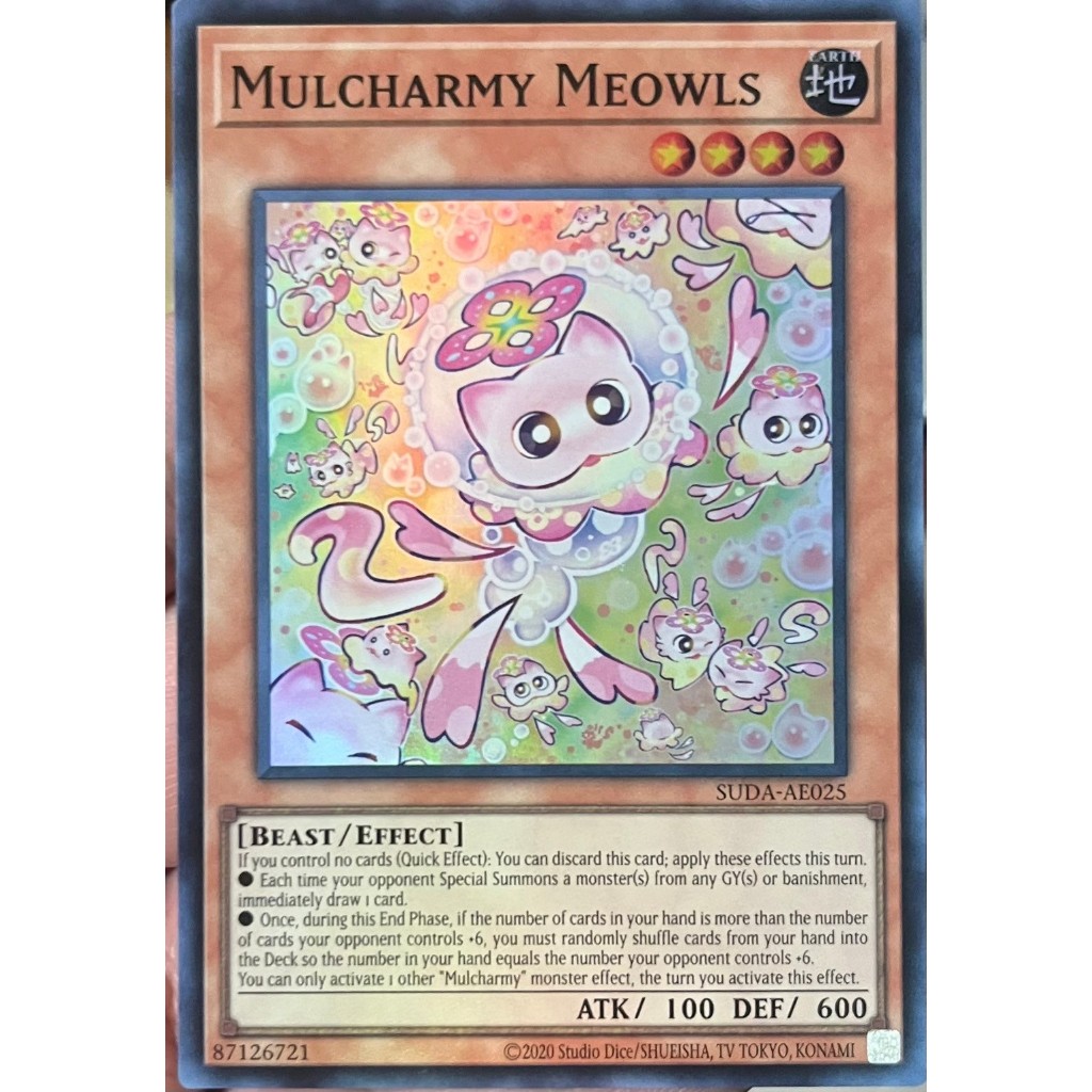 Yugioh Asia-Eng [SUDA-AE025] Mulcharmy Meowls (Super Rare) การ์ดยูกิแท้ ...