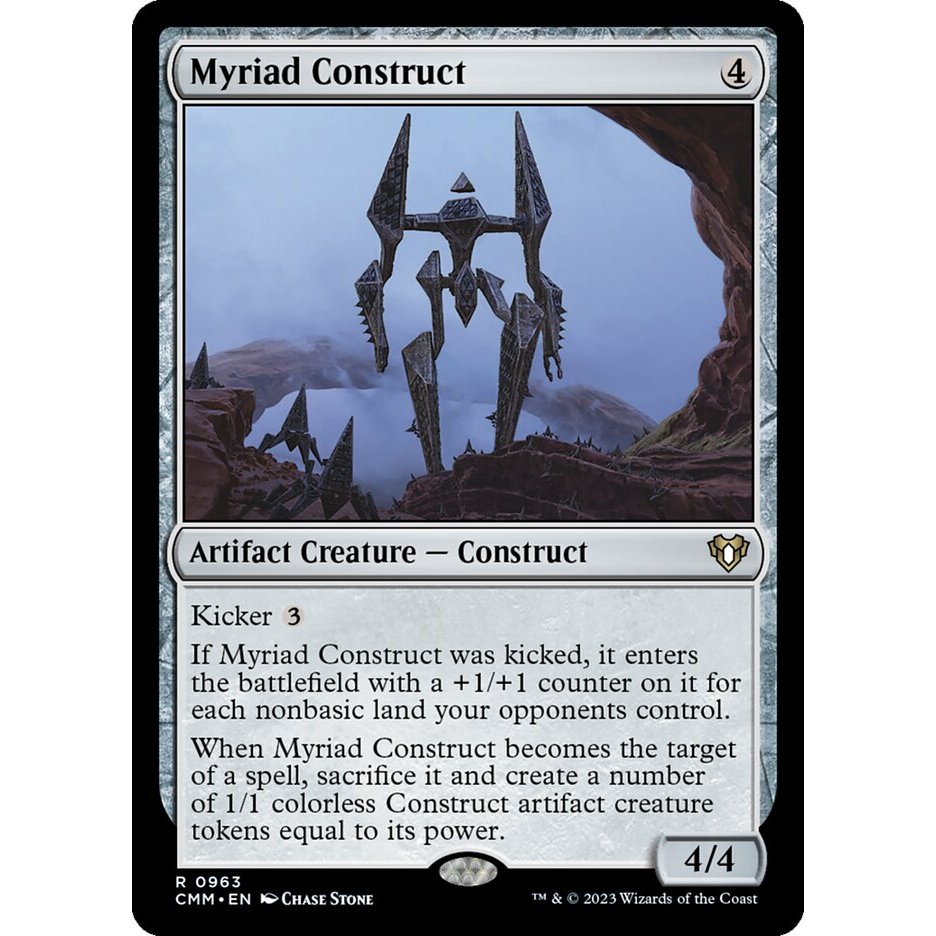 Myriad Construct CMM Commander Masters การ์ด Magic the Gathering [MTG ...