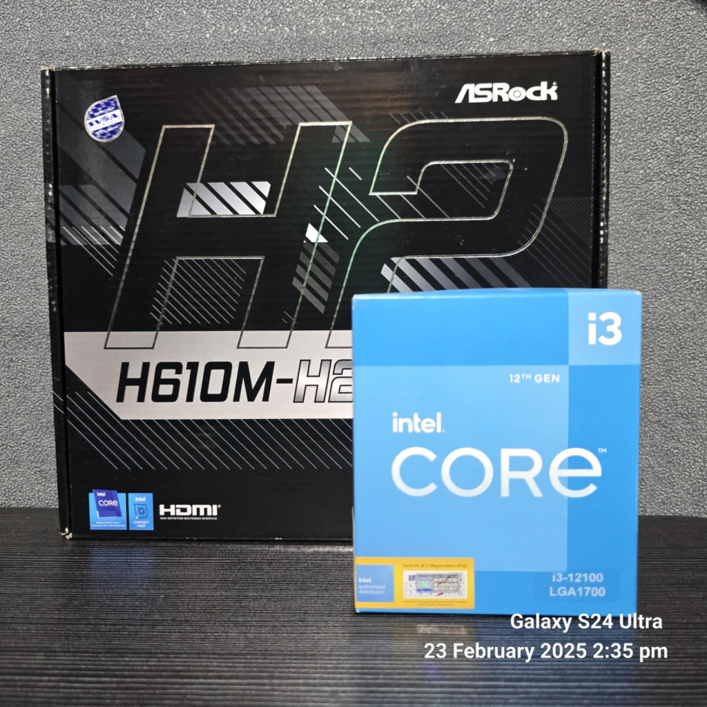 CPU INTEL CORE I3 12100 (Intel UHD Graphics 730) + ASROCK H610M -H2/M.2 (LGA 1700) (M-ATX) (DDR4 ...
