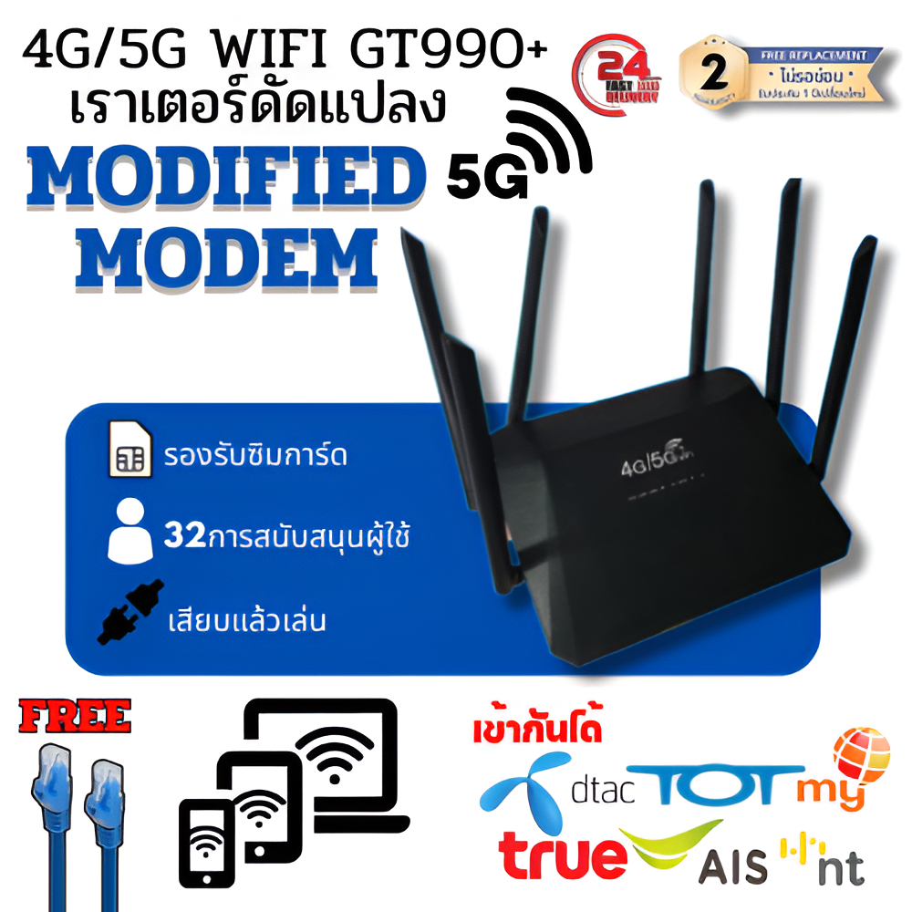 5G Hotspot SimCard Router GT990+ รองรับอินเทอร์เน็ตไม่จำกัด พร้อมการรับ ...