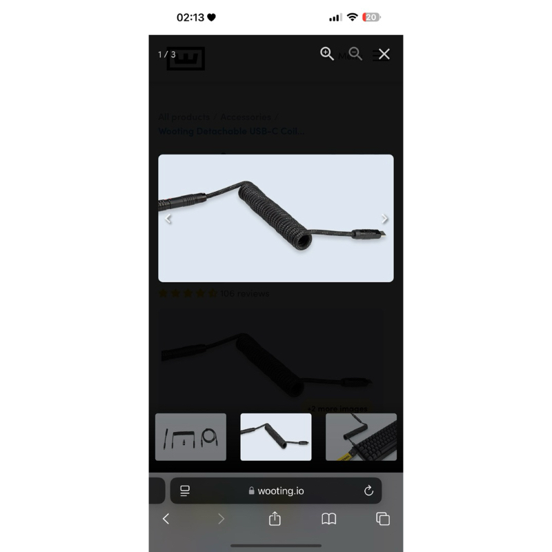 Wooting detachable cable | Shopee Thailand